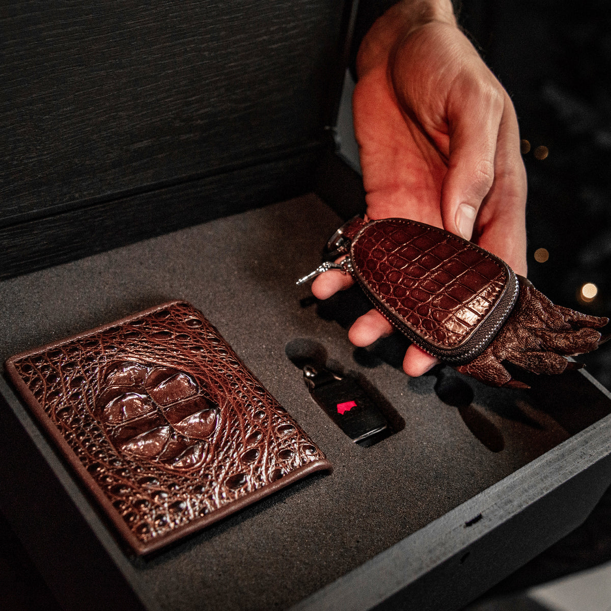 TORROSS™ Man's set Croco Wallet Keybag